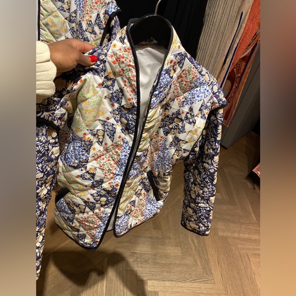 Sundayup | Jackets & Coats | Sundayup Patchwork Print Buttonless Quilted Jacket | Poshmark